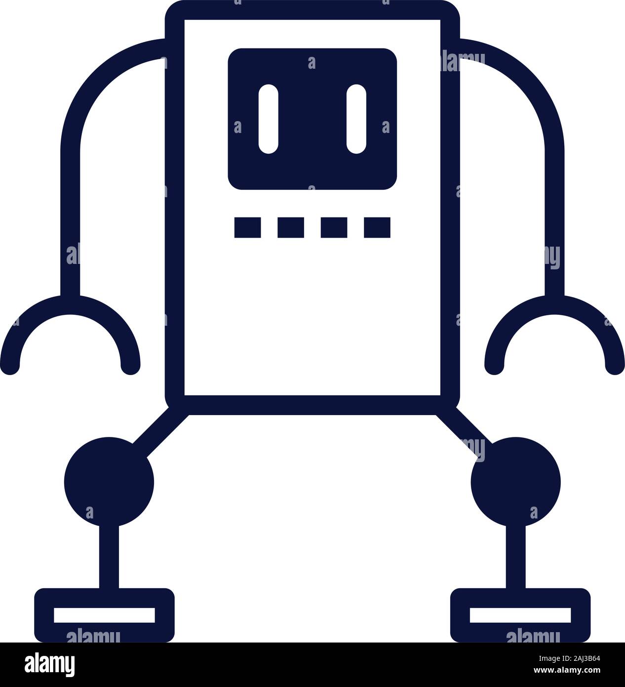 humanoid robot cyborg isolated icon Stock Vector Image & Art - Alamy