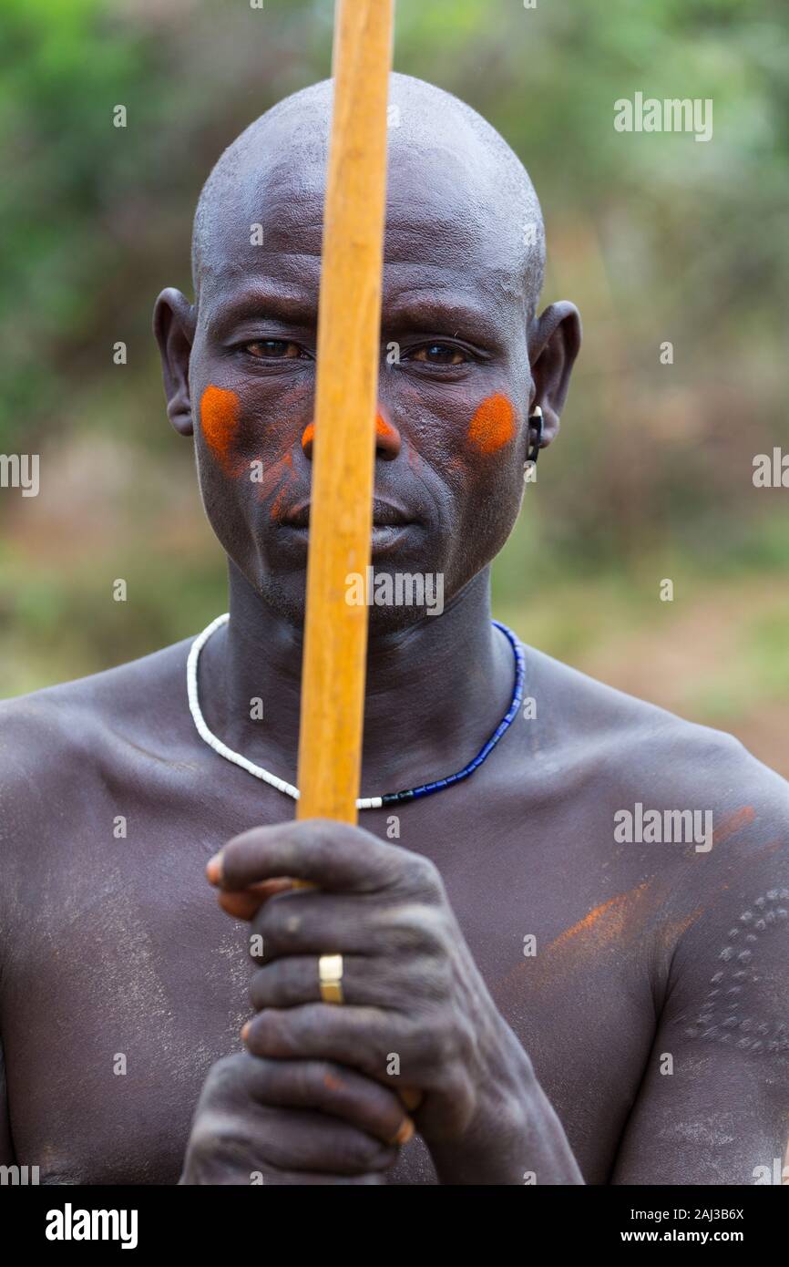 Mursi people, Omo valley, Naciones, Ethiopia, Africa Stock Photo - Alamy