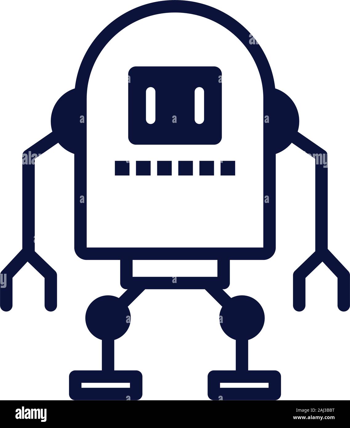 humanoid robot cyborg isolated icon Stock Vector Image & Art - Alamy