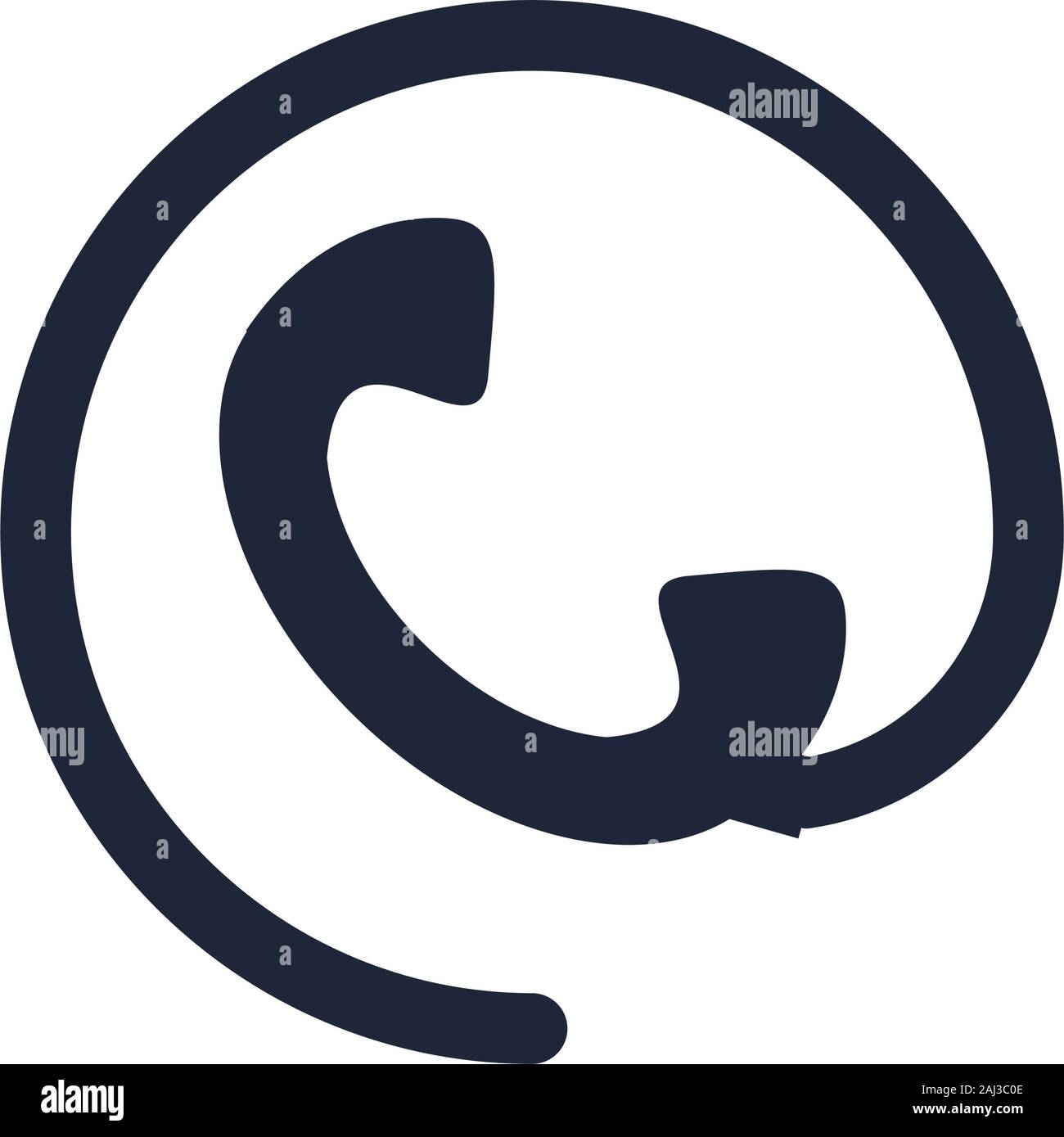 telephone communication with arroba symbol Stock Vector Image & Art - Alamy