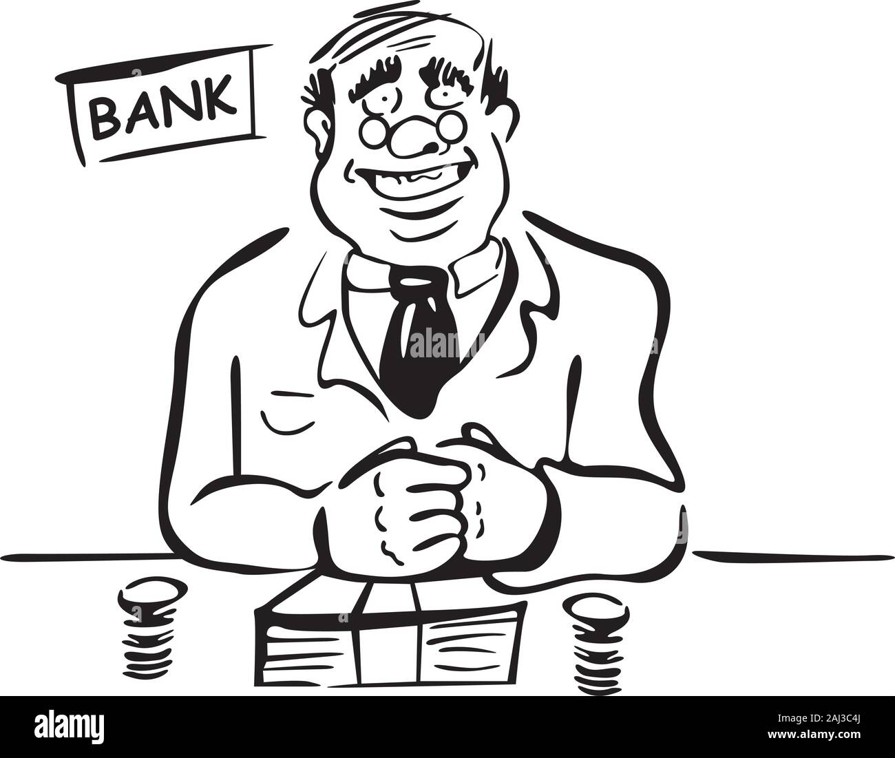 Banker woman vector Stock Vector Images - Alamy