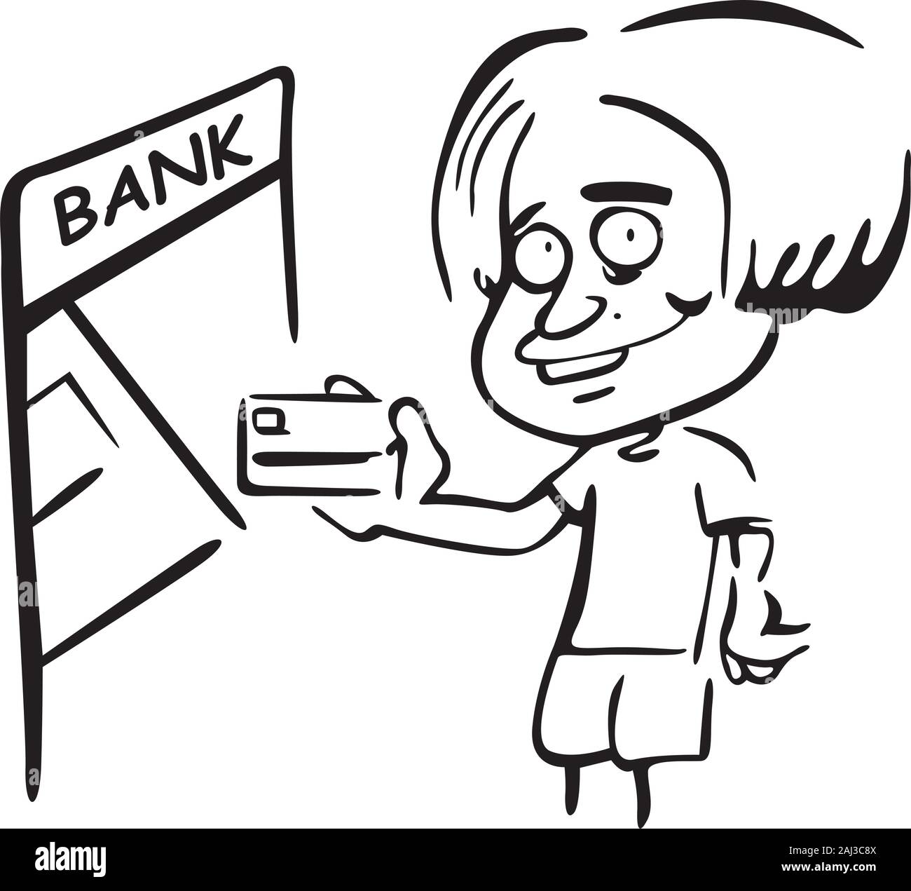 Atm money in use Cut Out Stock Images & Pictures - Alamy