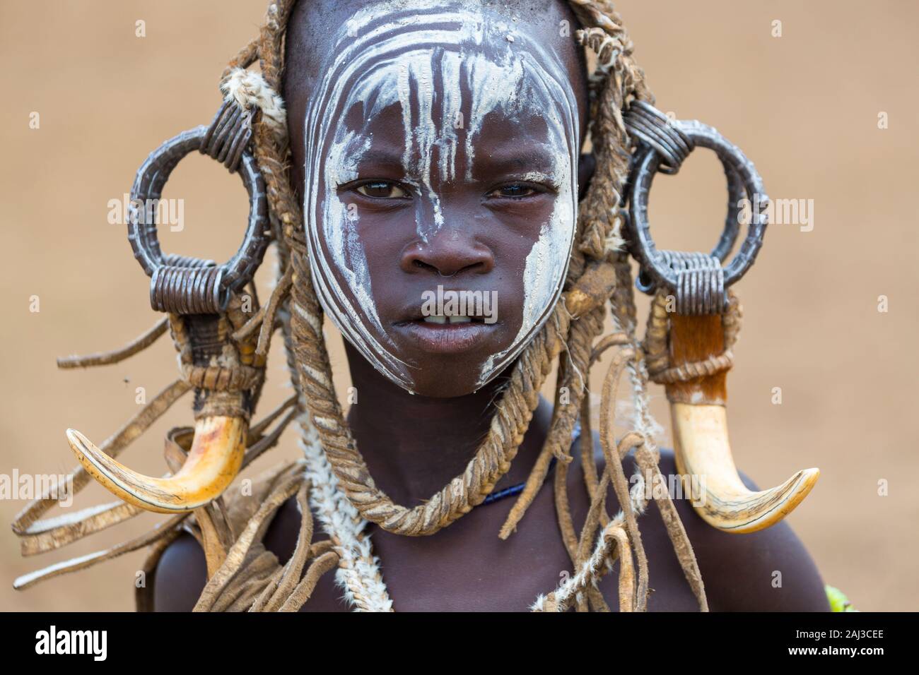 Mursi people, Omo valley, Naciones, Ethiopia, Africa Stock Photo - Alamy