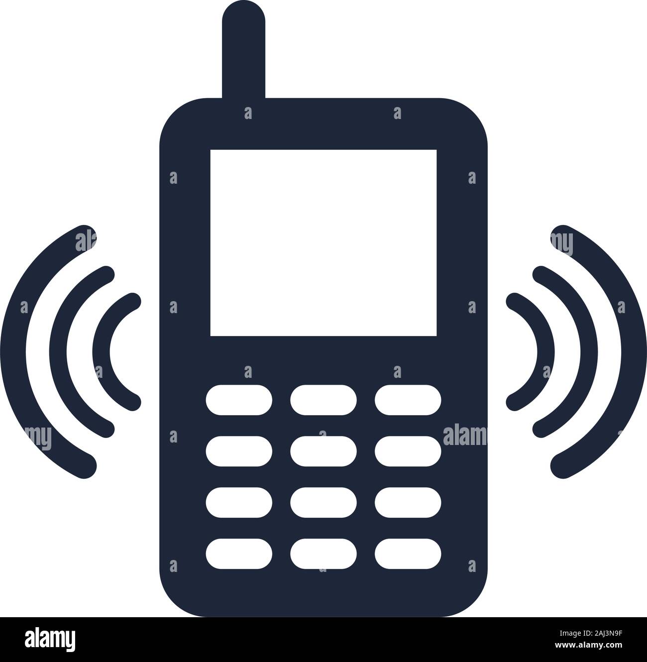 Cell phone waves Stock Vector Images - Alamy