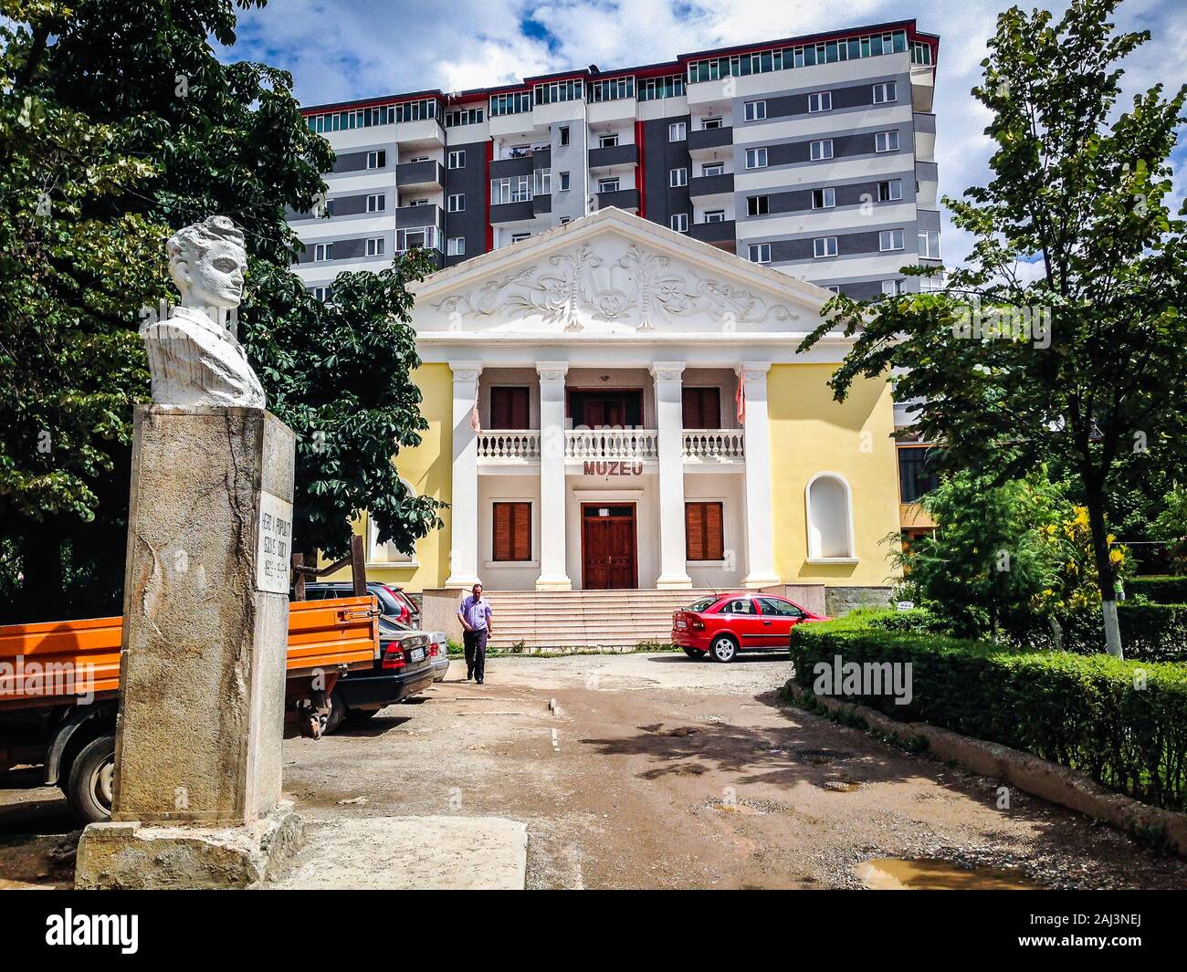 Peshkopi, Albania - July 27, 2014. Historic museum of Peshkopi Stock ...