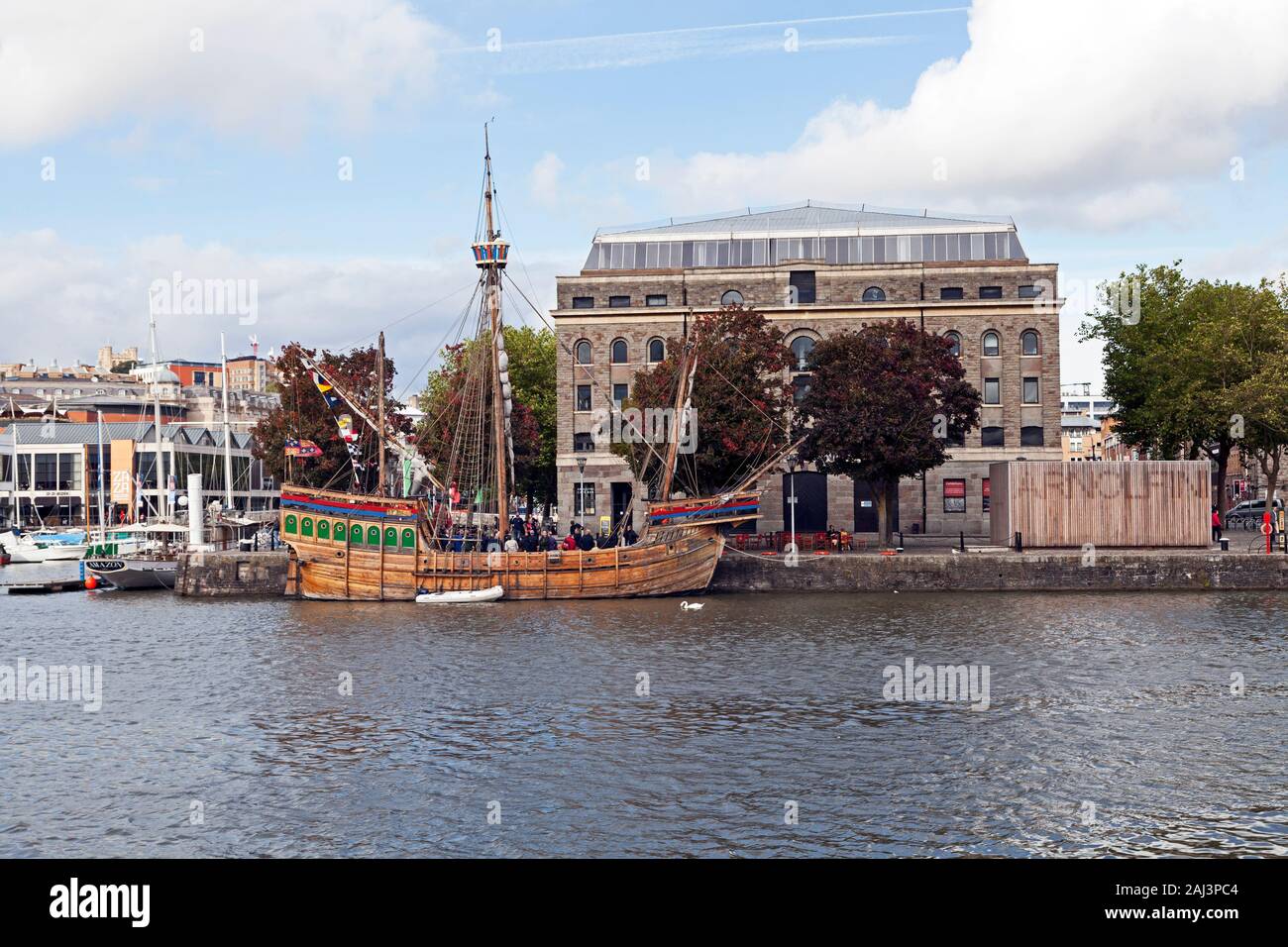A replica of the Matthew, the ship in which John Cabot sailed from ...