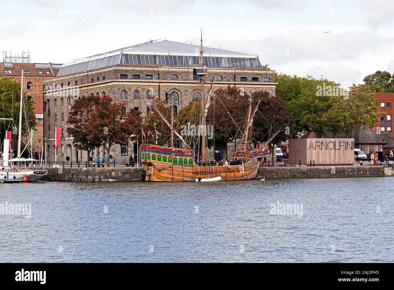 A replica of the Matthew, the ship in which John Cabot sailed from ...