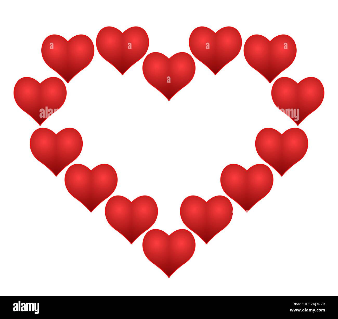 Illustration of the abstract valentine's day heart icon Stock Vector ...