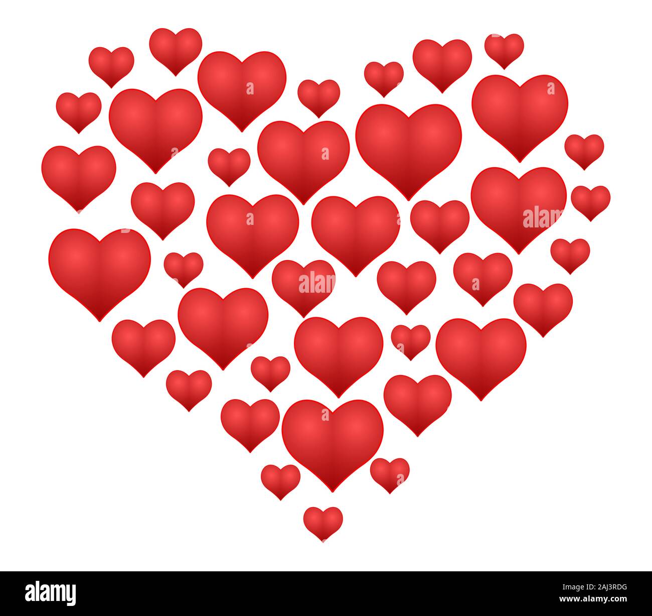 Illustration of the abstract valentine's day heart symbol Stock Vector ...