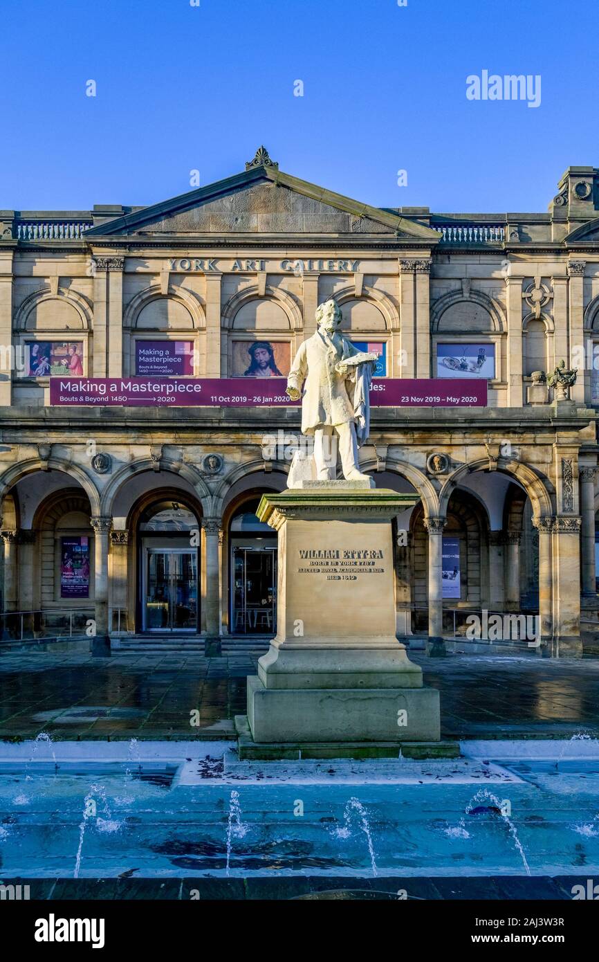 William Etty statue and fountain, York City Art Gallery, York ...