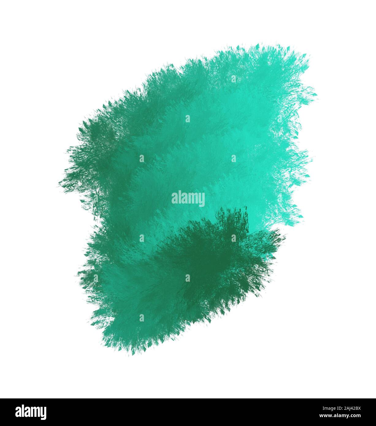 Hand drawn dynamic painting in green and blue colors. Multi color paint ...