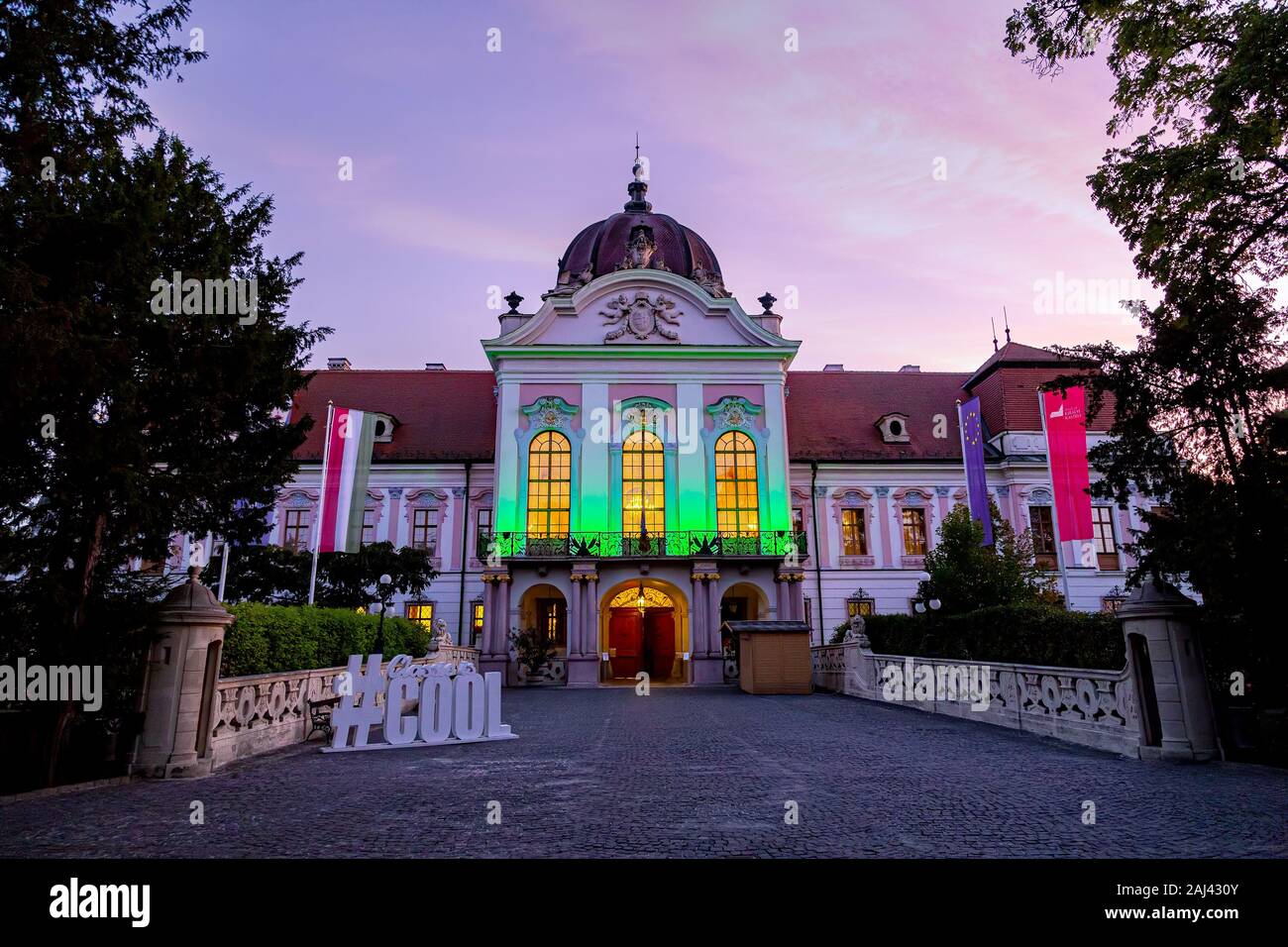 The Royal Palace in Godollo, Hungary.The palace was the favourite ...