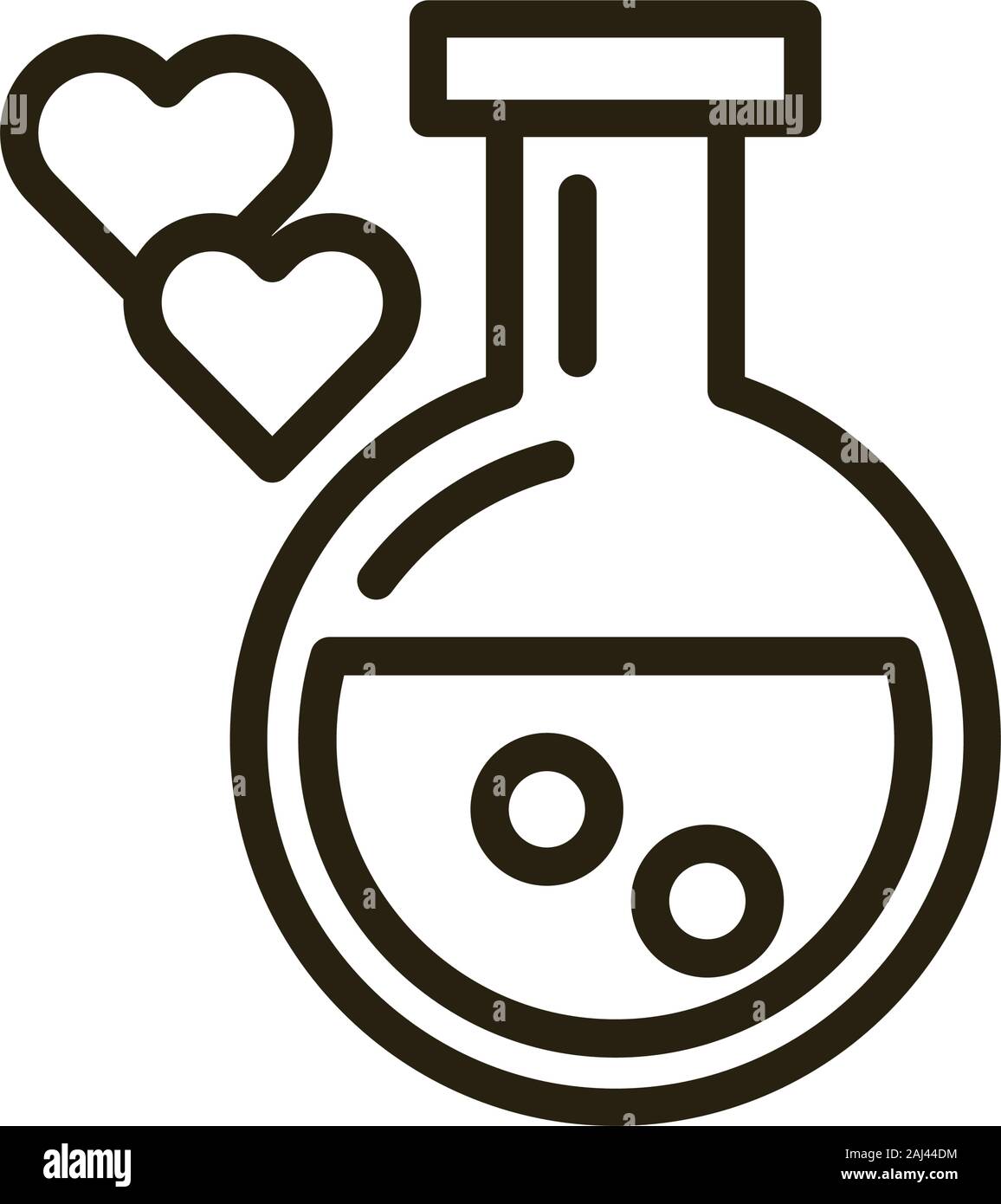 tube test with heart love potion Stock Vector Image & Art - Alamy