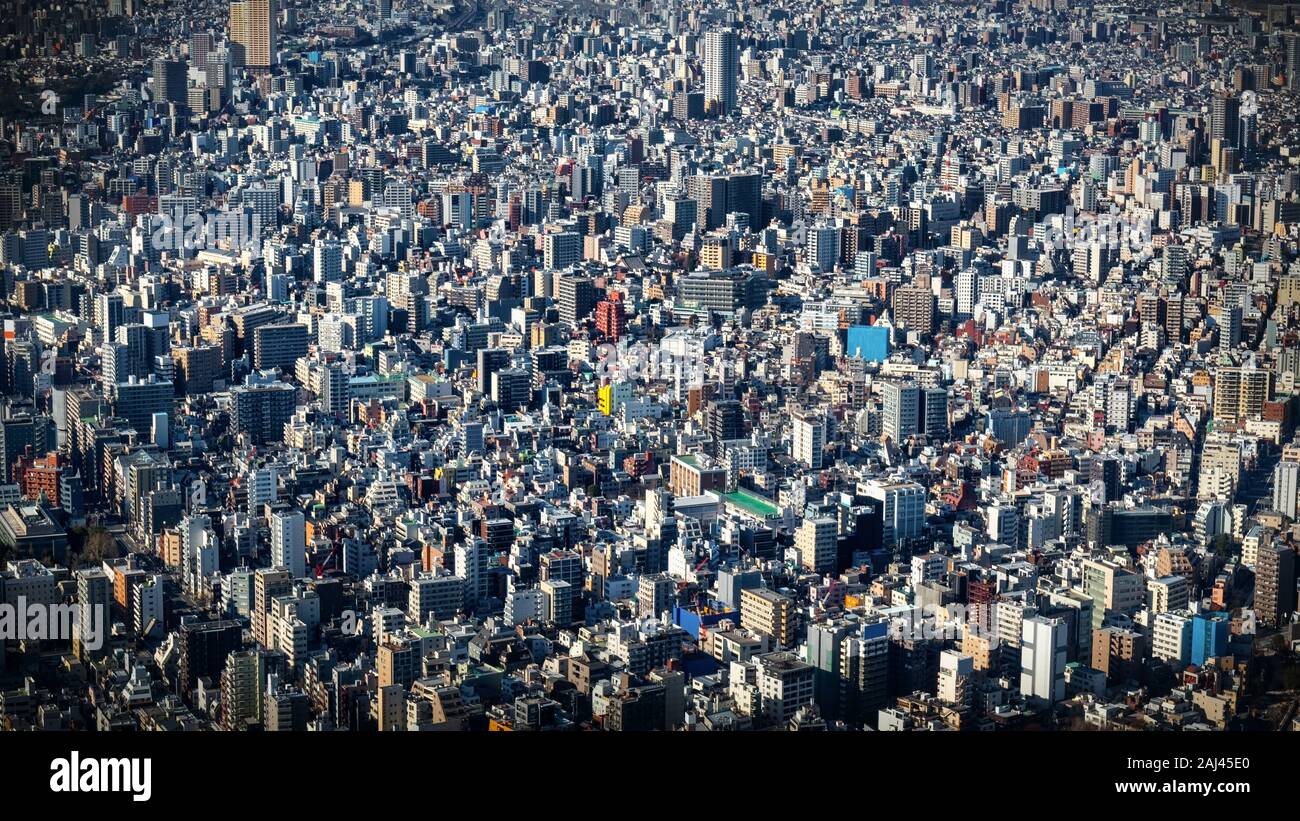 An aerial view of Tokyo, Japan Stock Photo - Alamy