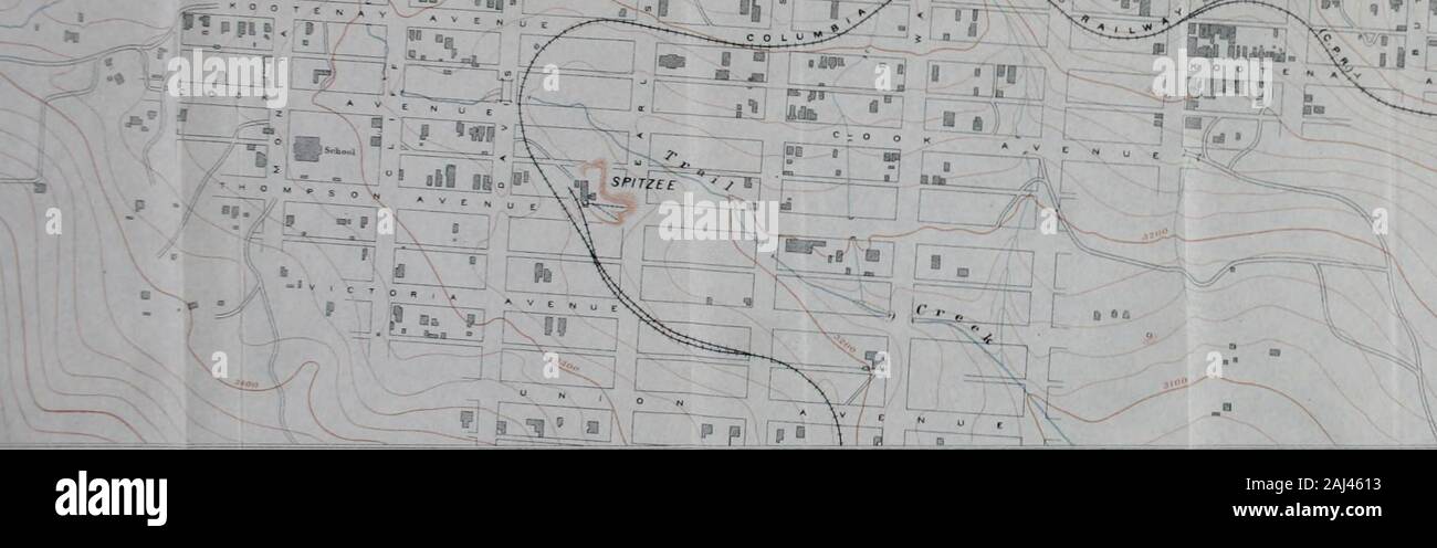 Nelson british columbia map hi-res stock photography and images - Alamy