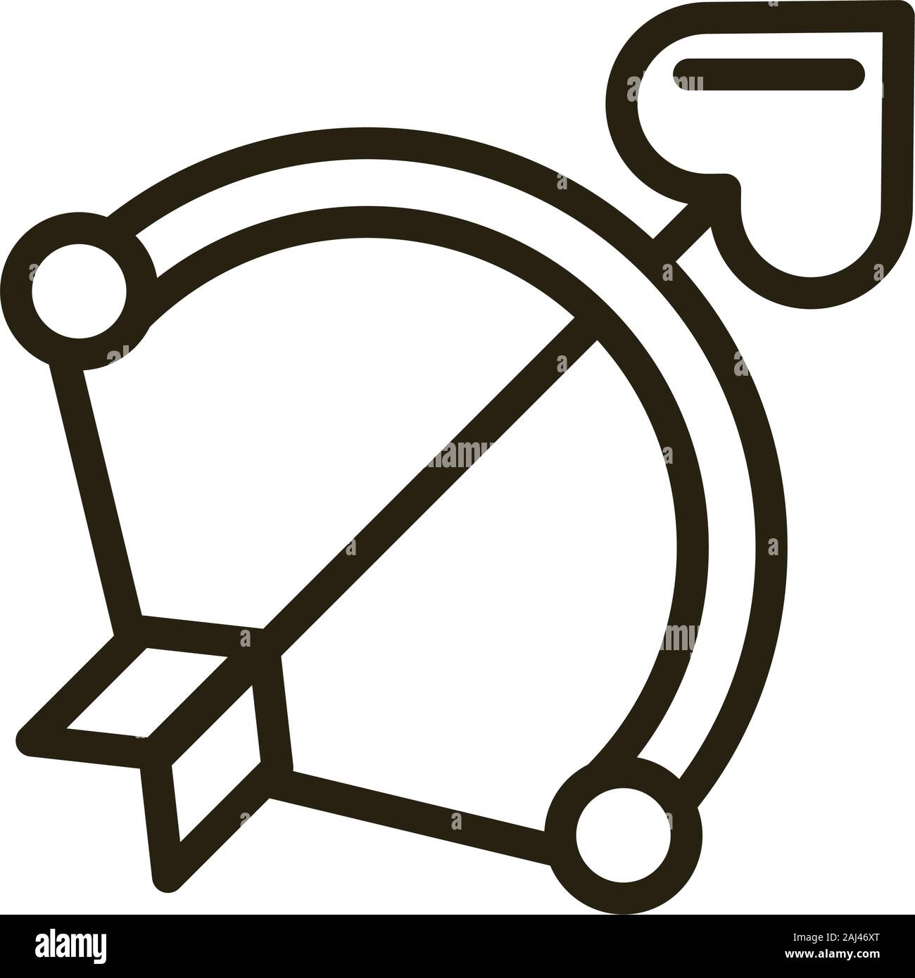 arch with arrow isolated icon Stock Vector Image & Art - Alamy