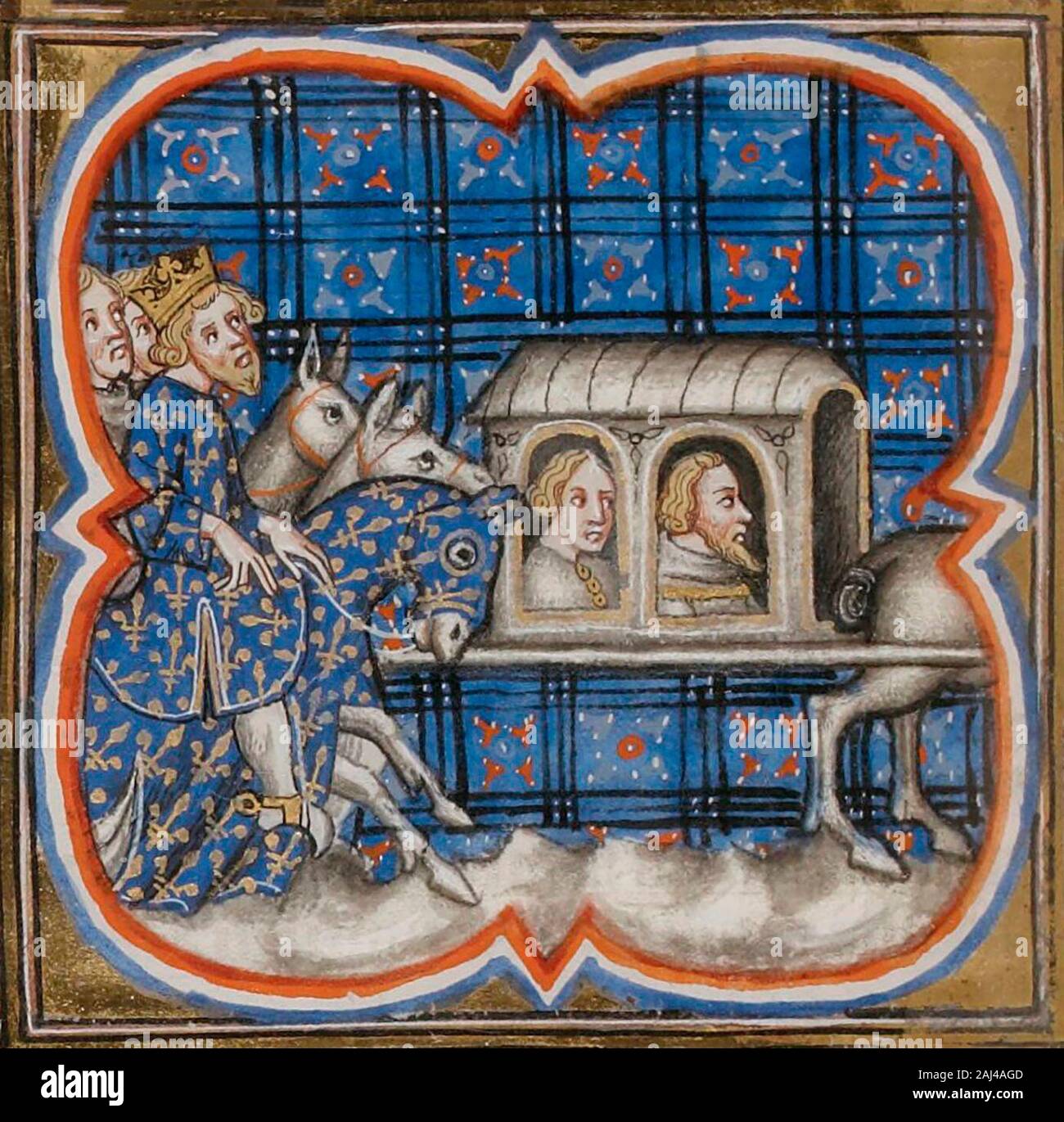 Philippe Auguste bringing Ferrand from Portugal, count of Flanders, and ...