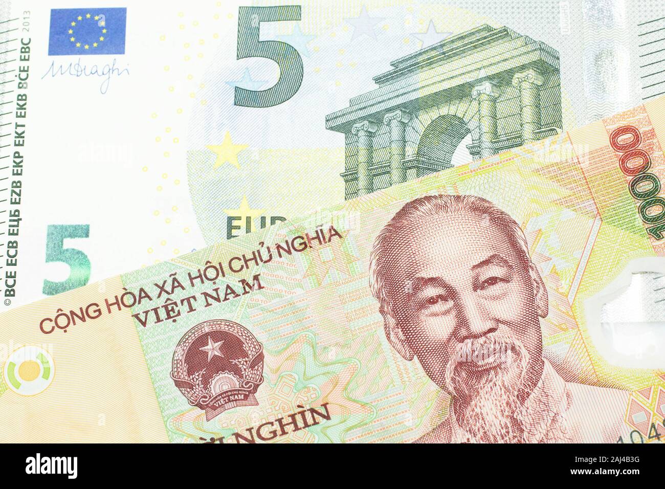 Vietnamese dong money green hi-res stock photography and images - Alamy