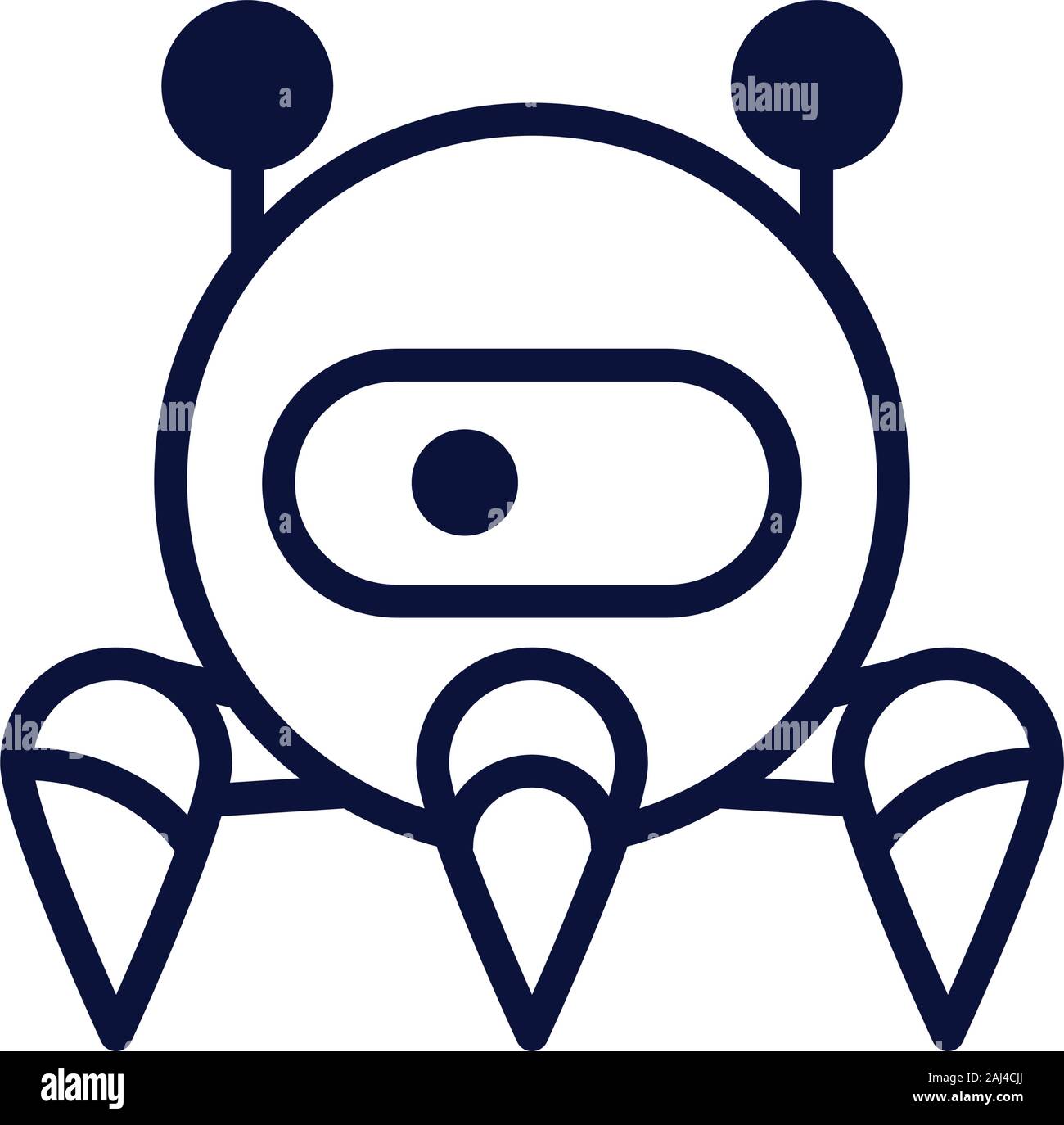 robot cyborg tech isolated icon Stock Vector Image & Art - Alamy