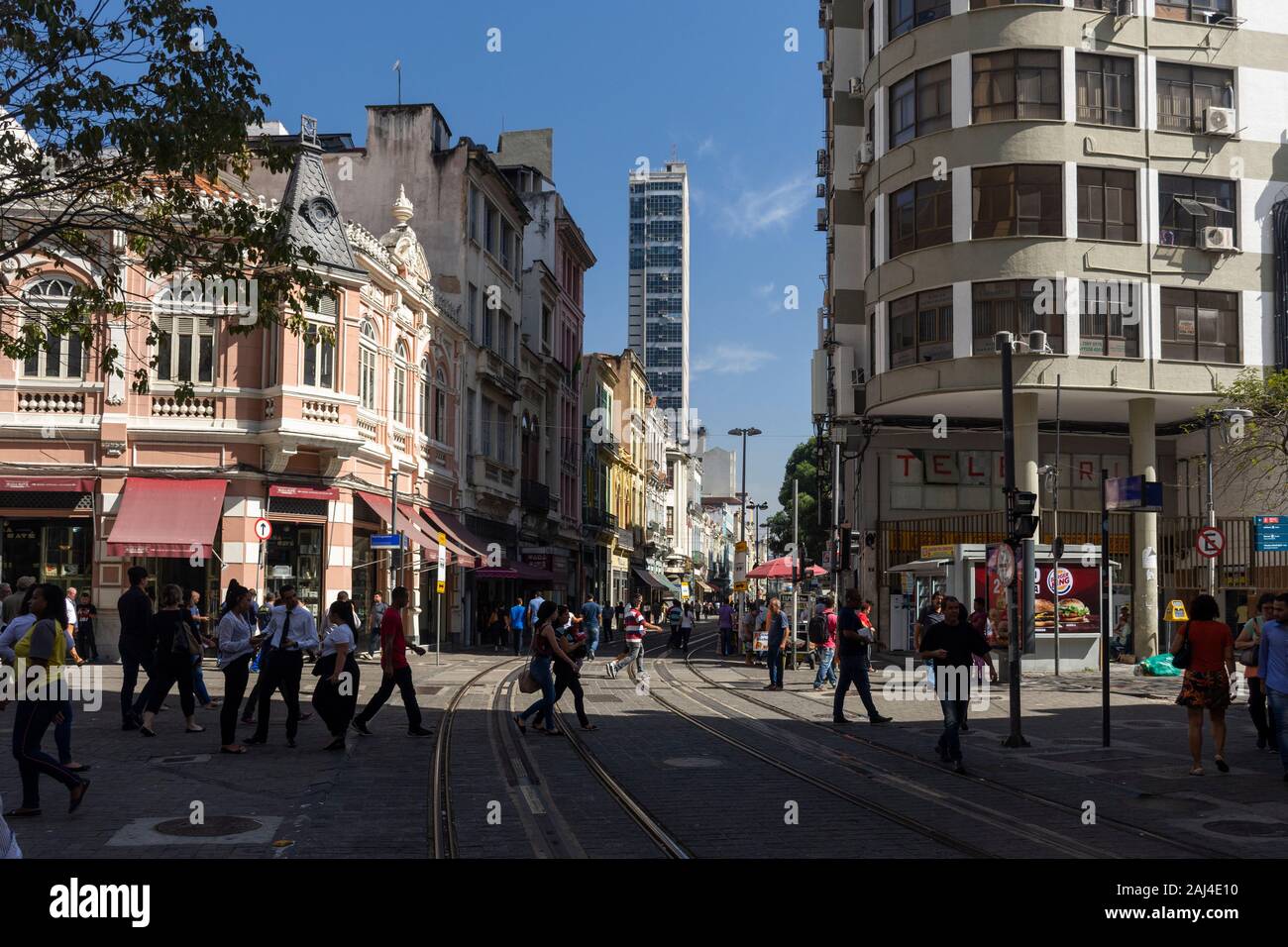 Downtown historic buildings in Rio de Janeiro, Brazil Stock Photo - Alamy