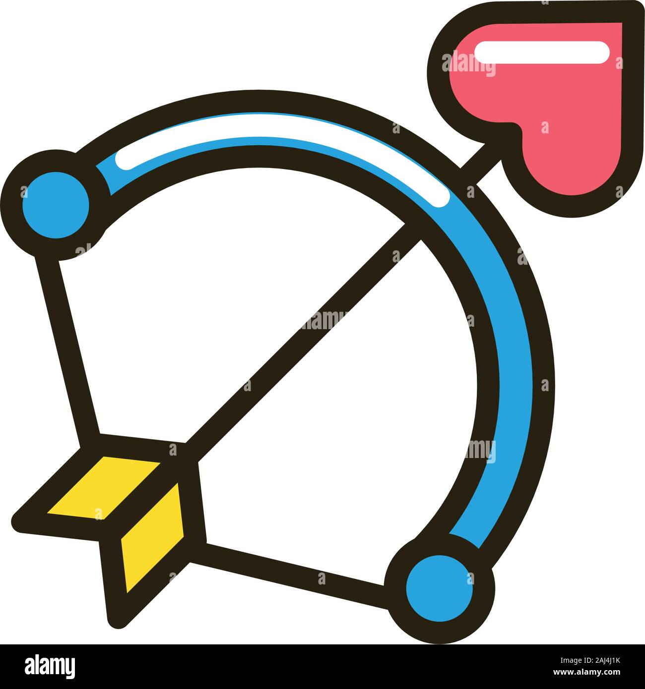 arch with arrow isolated icon Stock Vector Image & Art - Alamy