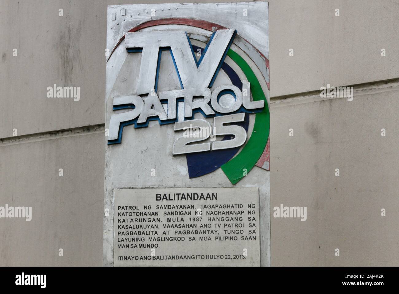 Quezon City, Philippines. 02nd Jan, 2020. Building of ABS-CBN ...