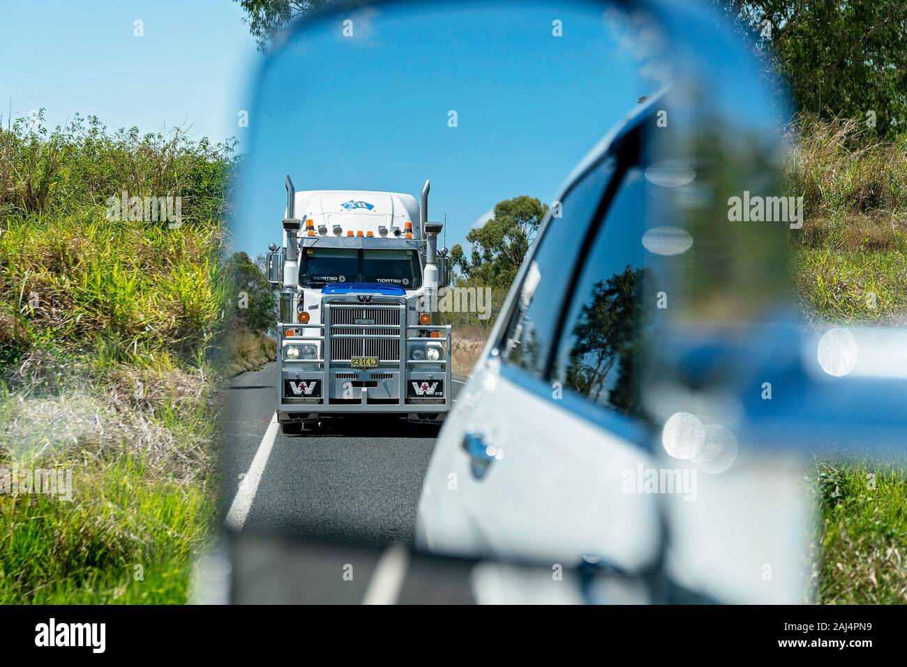 Waverley Creek, Queensland, Australia - December 2019: A semi trailer ...