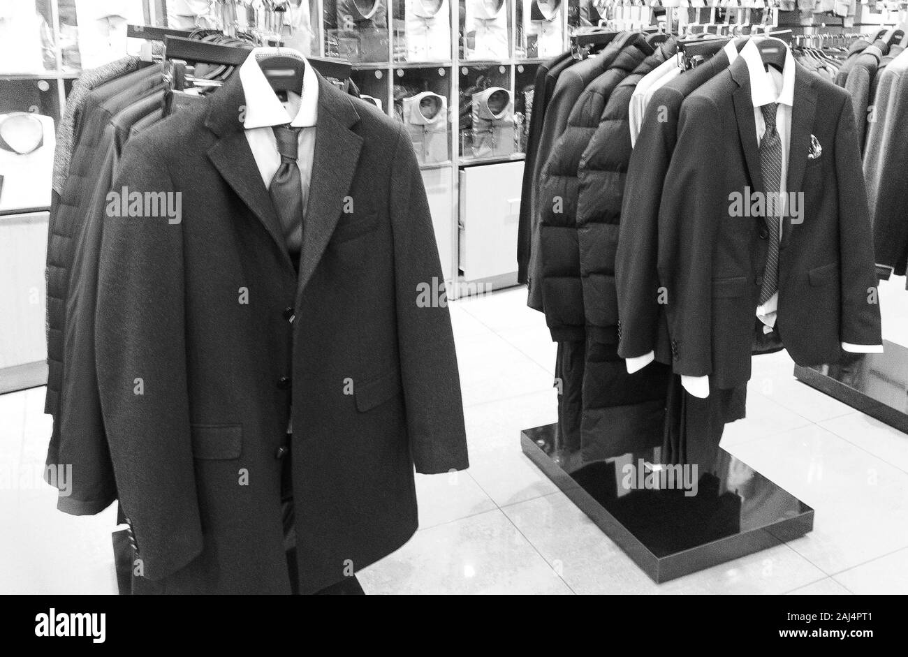 Clothing store Black and White Stock Photos & Images - Alamy