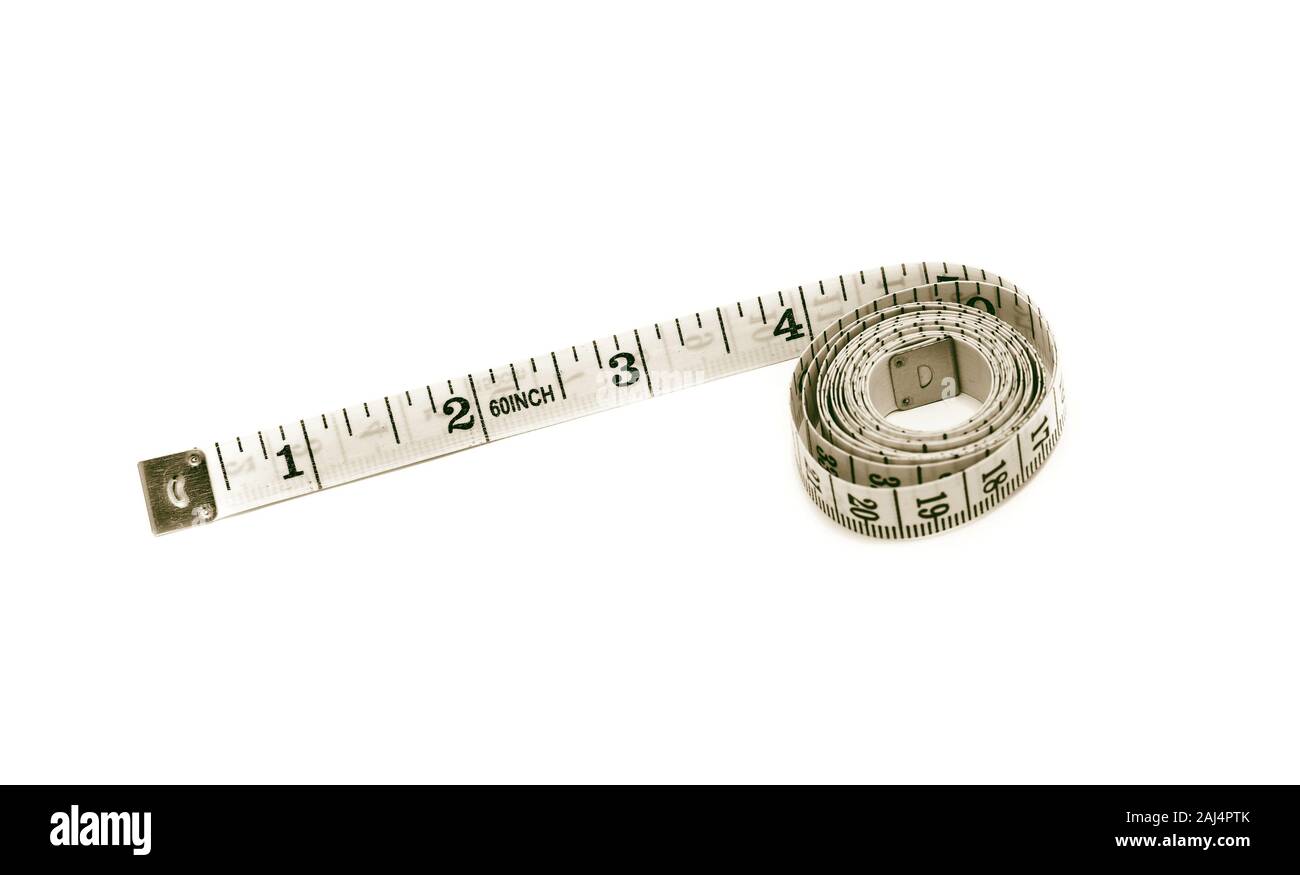 Soft measuring ruler Cut Out Stock Images & Pictures - Alamy