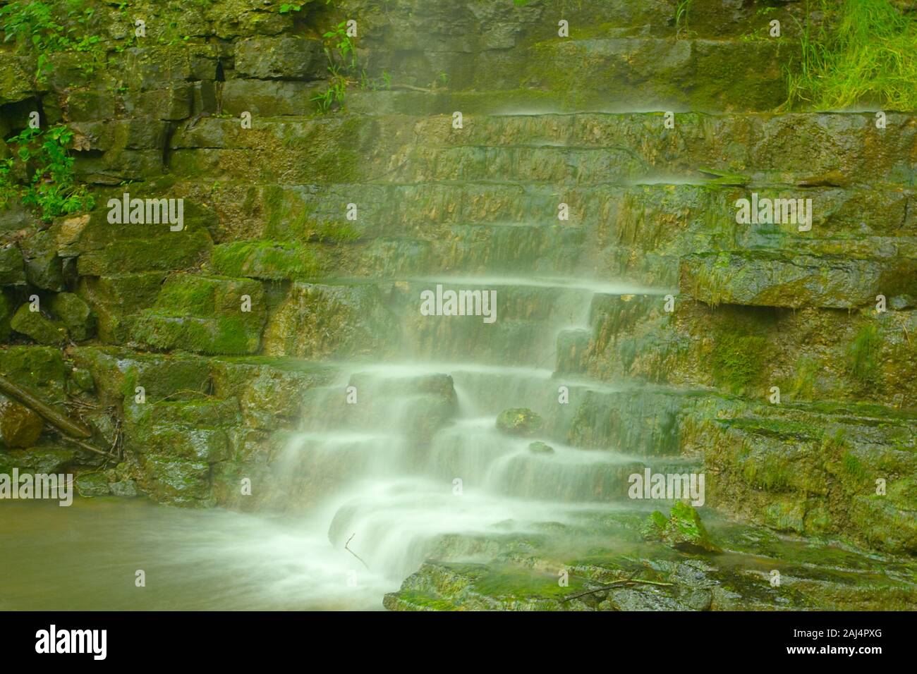 Amphitheater Falls, John Bryan State Park, Ohio Stock Photo - Alamy