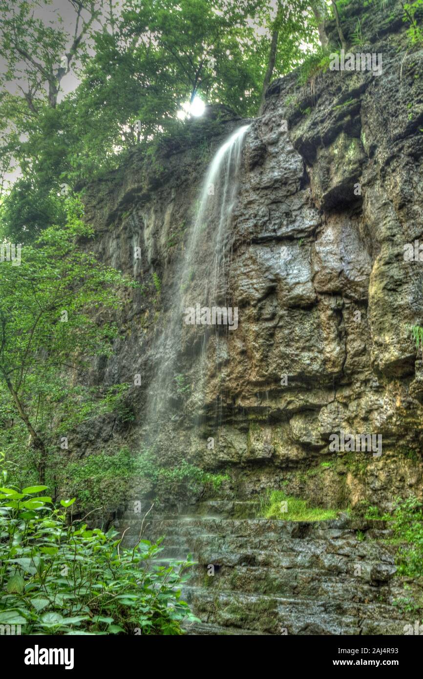Amphitheater Falls, John Bryan State Park, Ohio Stock Photo - Alamy