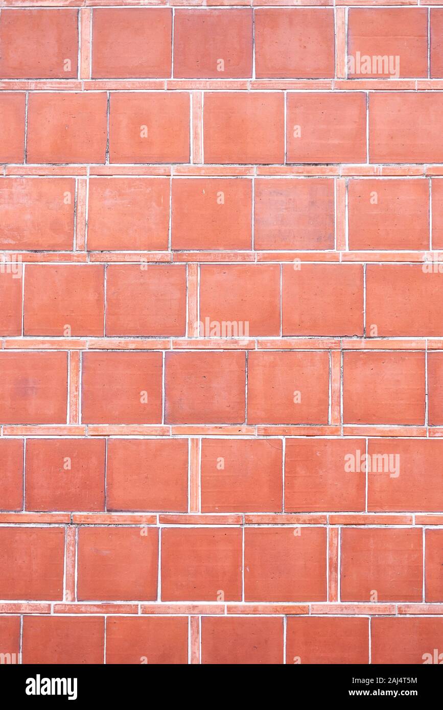 Design element of real red antique retro brick tone, pattern wall ...