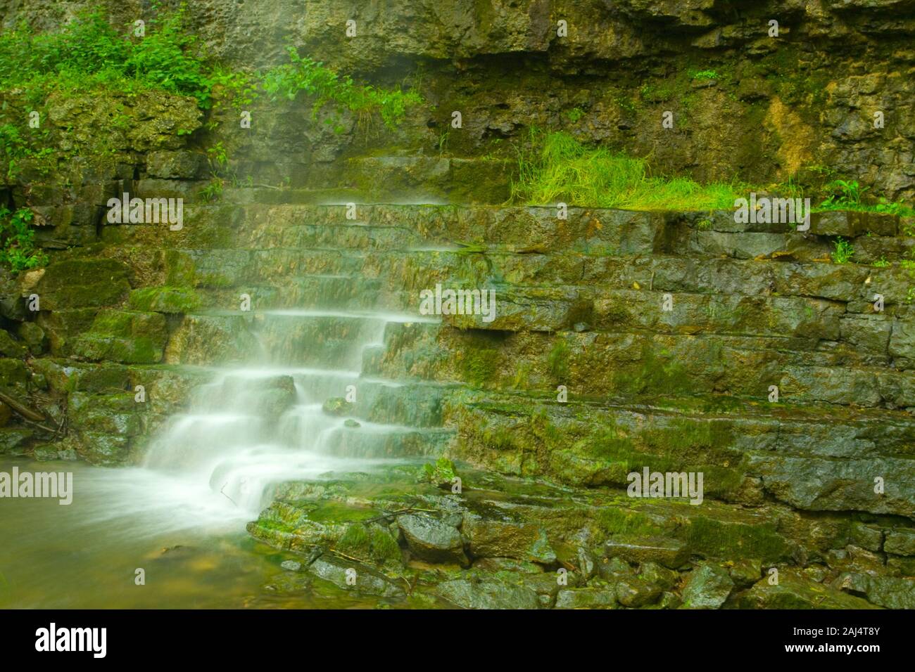 Amphitheater Falls, John Bryan State Park, Ohio Stock Photo - Alamy