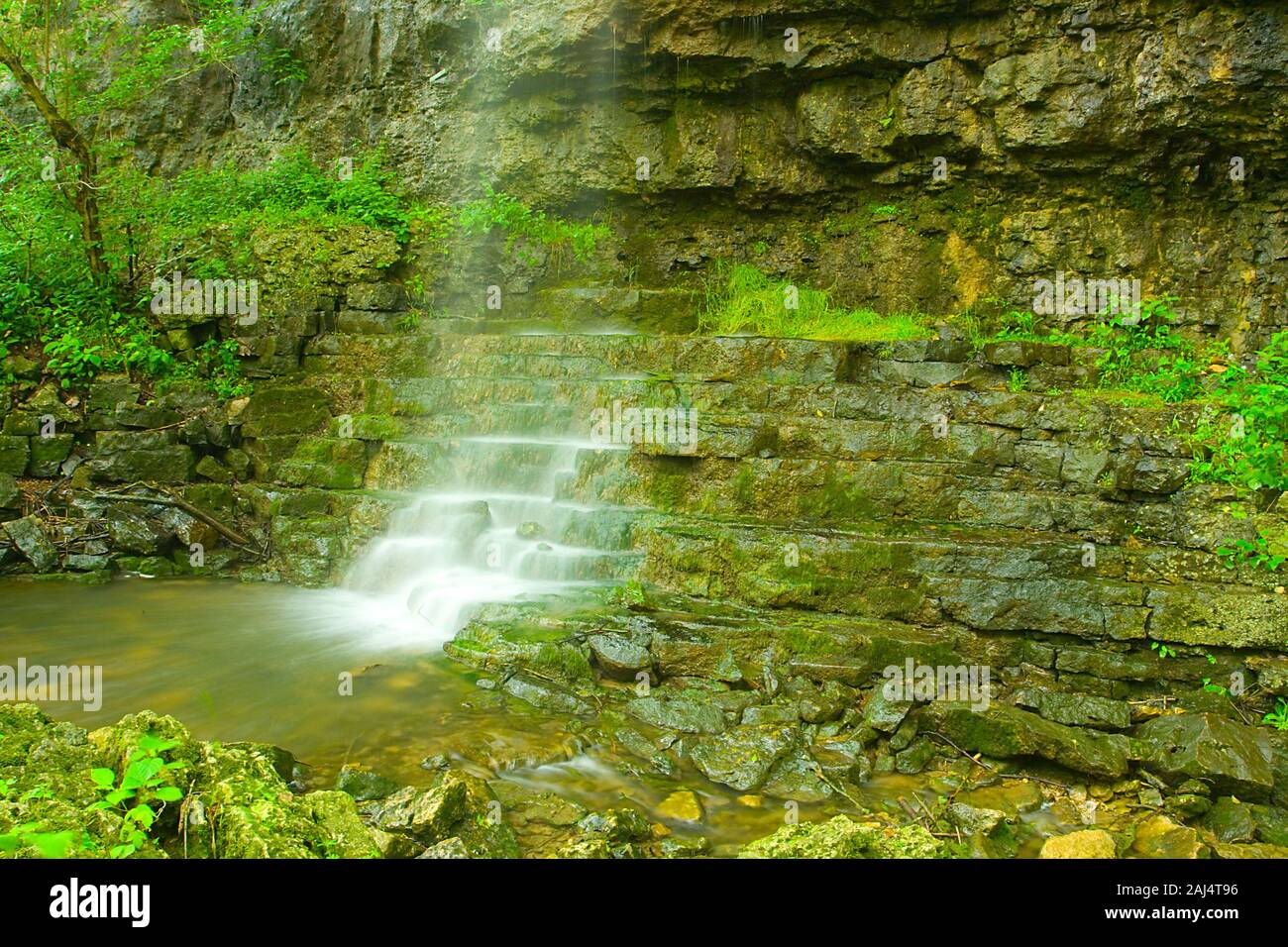 Amphitheater Falls, John Bryan State Park, Ohio Stock Photo - Alamy