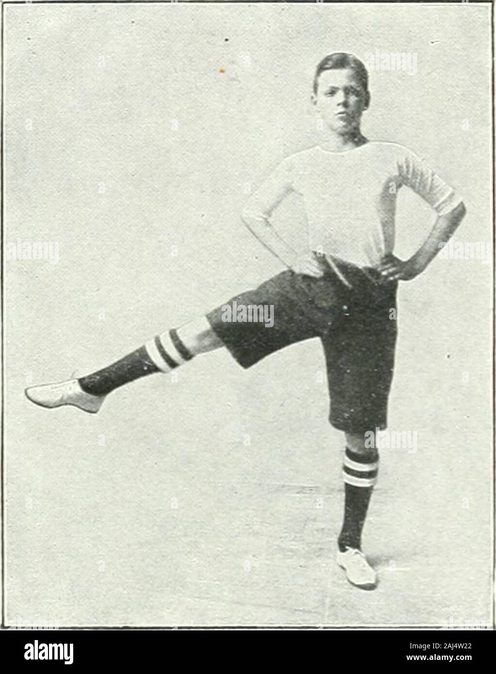 Syllabus of physical exercises for schools . Fig. 49, The leg is raised ...