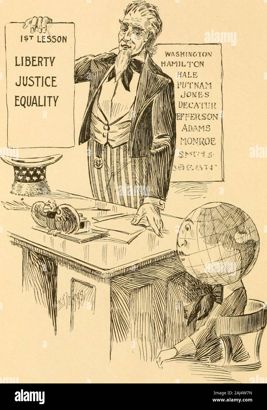 Uncle Sam, the teacher and the administrator of the world .. . UNCLE ...