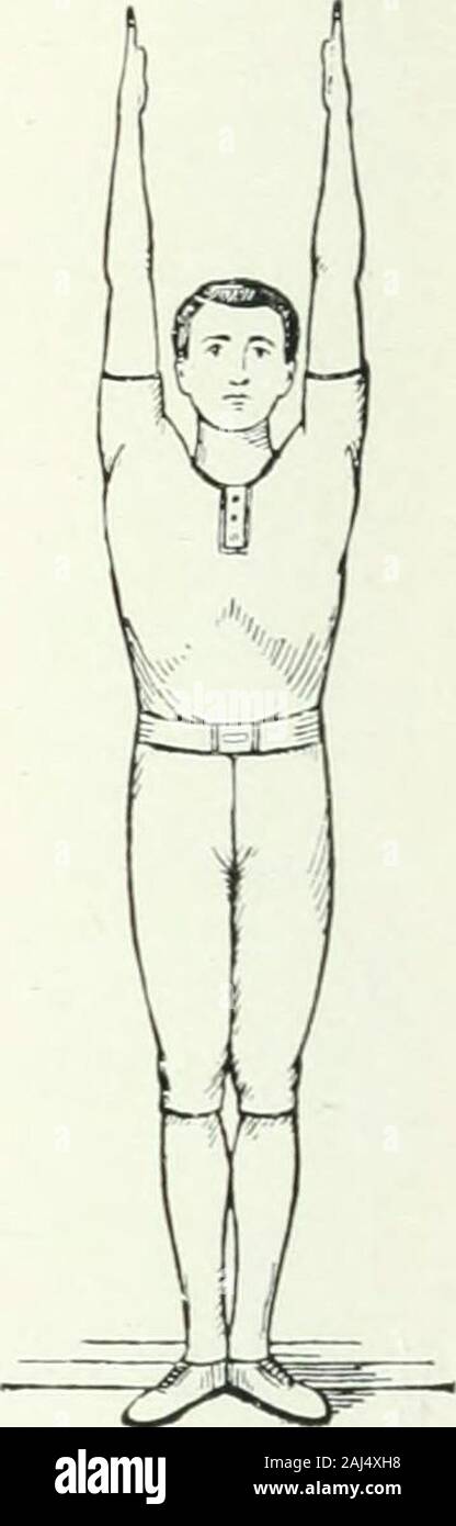 Syllabus of physical exercises for schools . Fig. 39. The arms are bent ...