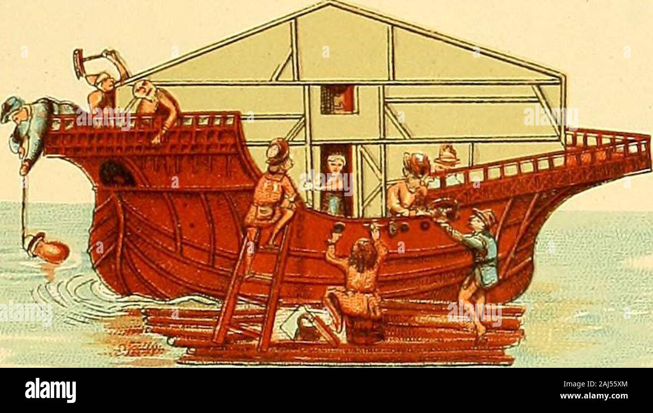 Shipbuilding from its beginnings . Zeichnung (17. jahrhundert ...