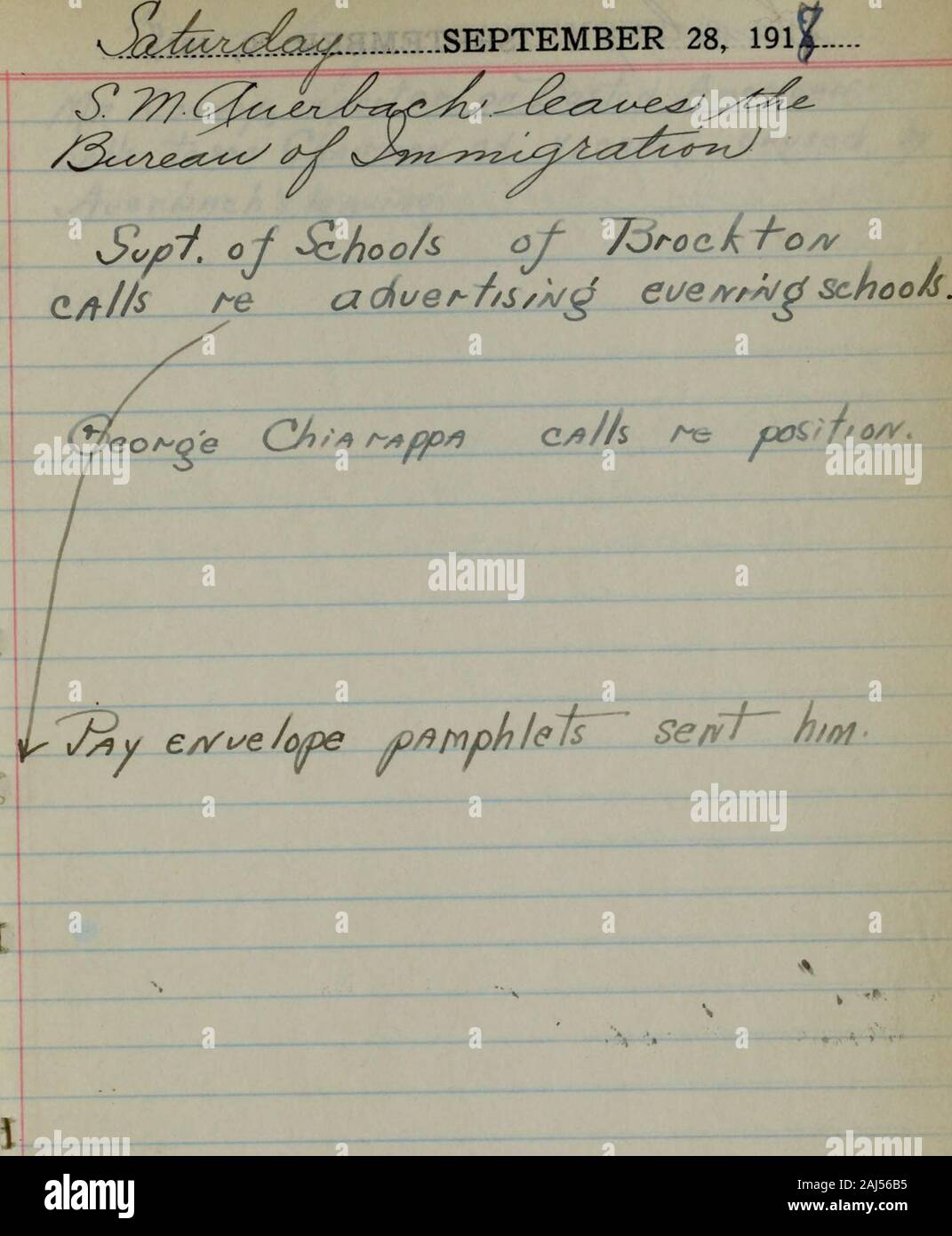 Alice Winifred O'Connor Professional Diaries, 1918 . ^^i;^../7^*A