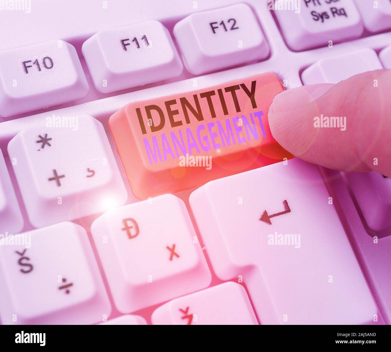 Handwriting text writing Identity Management. Conceptual photo ...