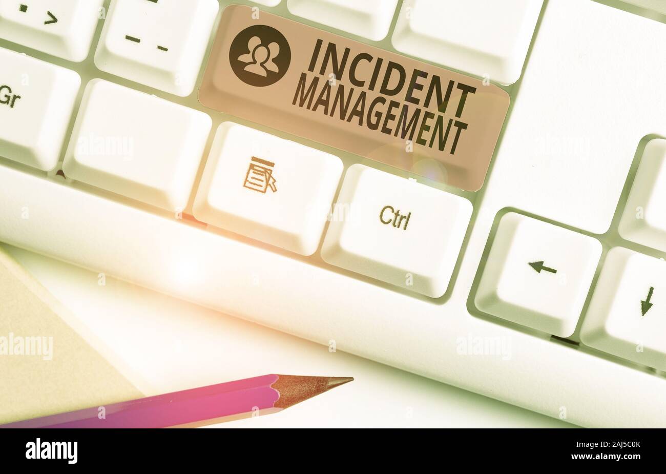 Text sign showing Incident Management. Business photo showcasing ...