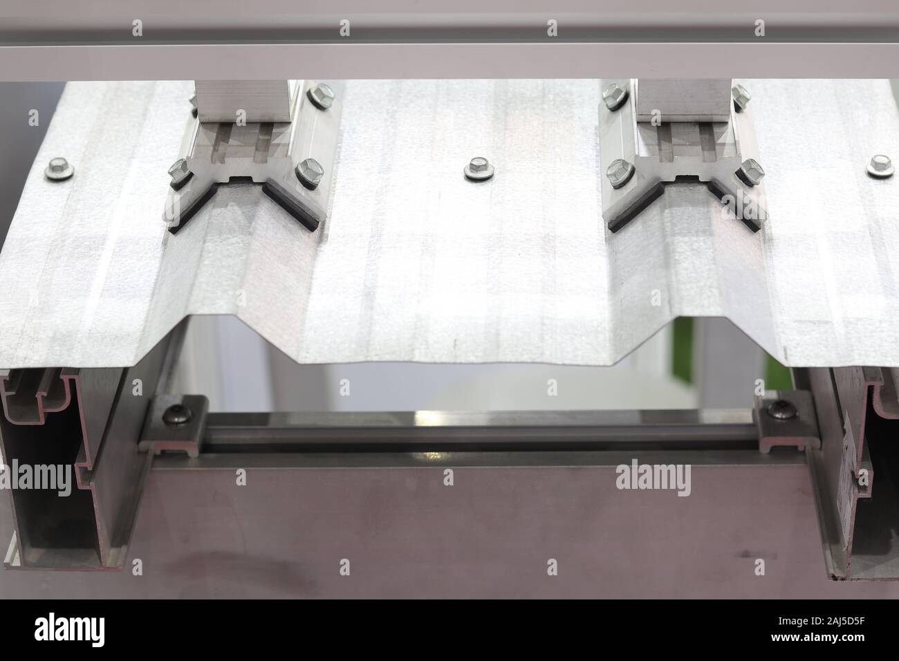 Mounting Clamp of Solar panel ; Installation Stock Photo - Alamy