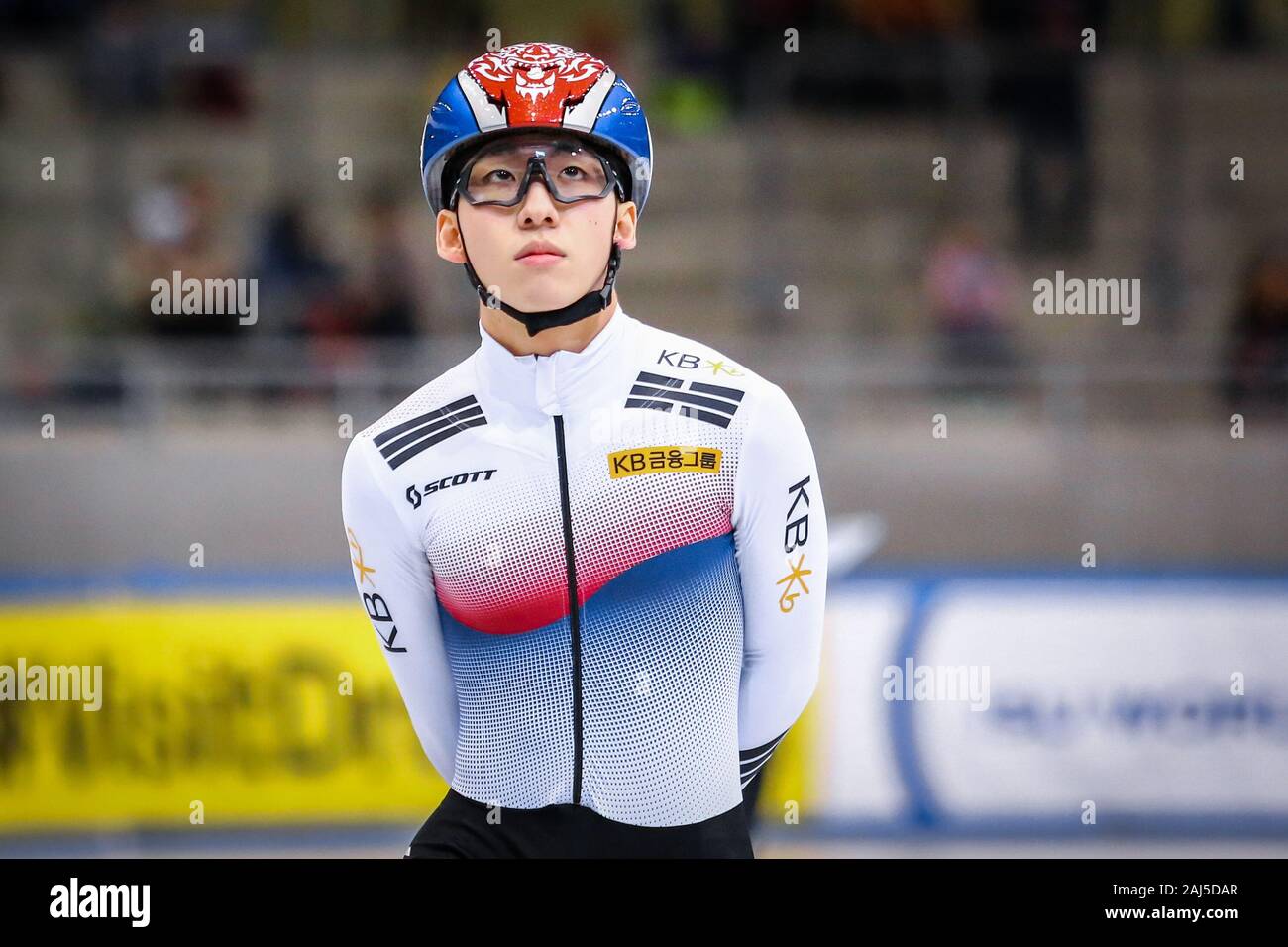 Dresden, Germany, February 02, 2019: Portrait of Hyo Jun Lim of Korea ...
