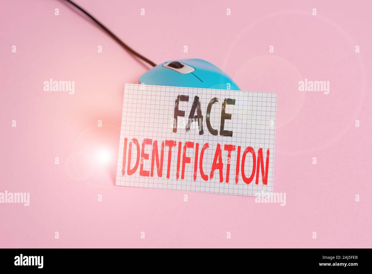 Writing note showing Face Identification. Business concept for ...