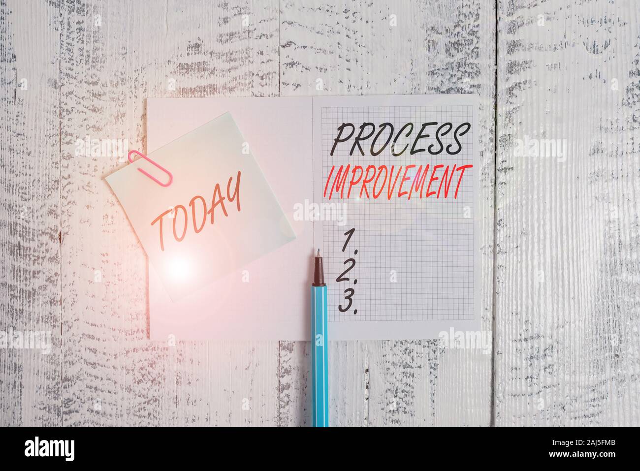 Writing note showing Process Improvement. Business concept for ongoing ...