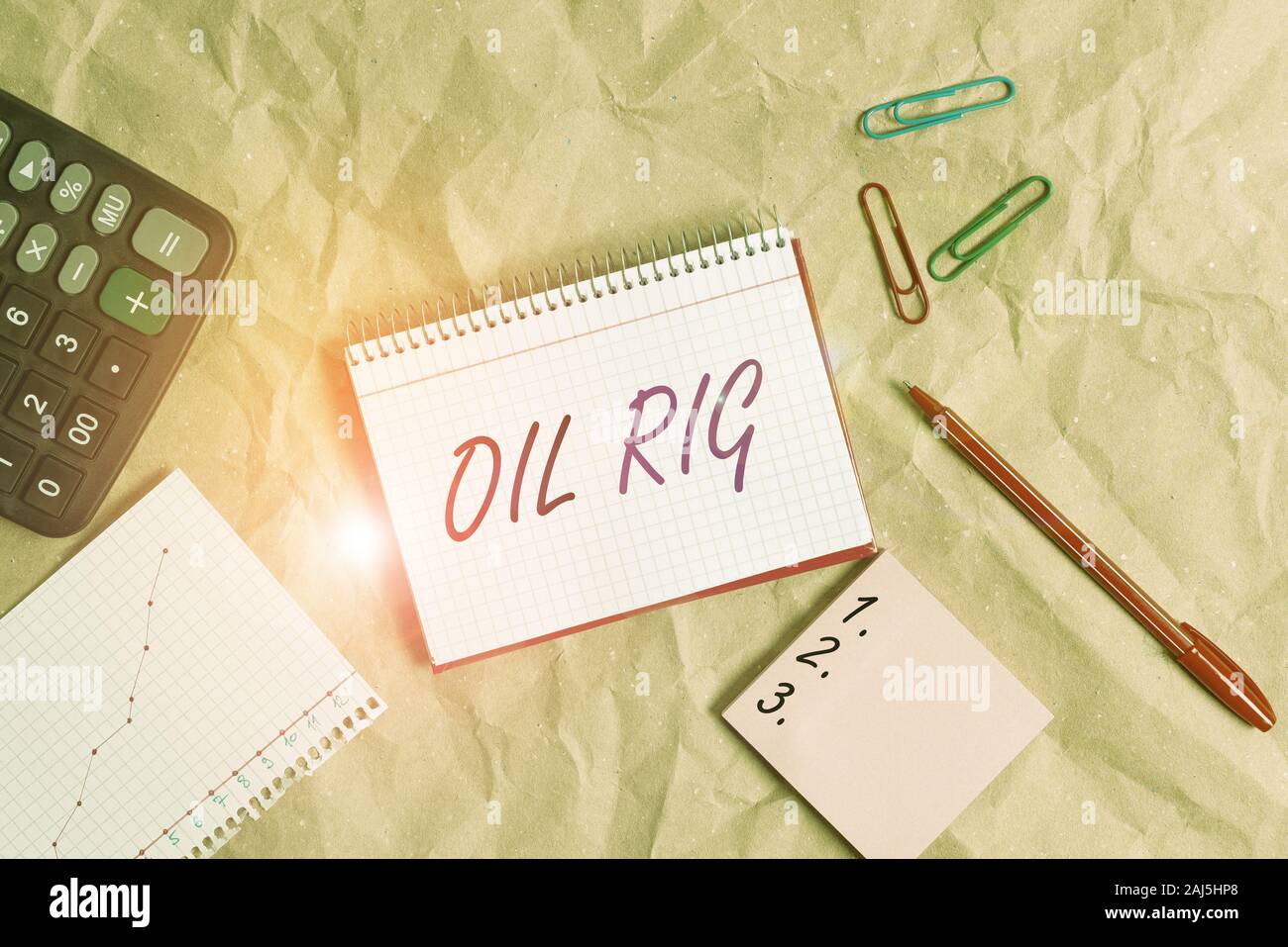 Conceptual hand writing showing Oil Rig. Concept meaning large ...