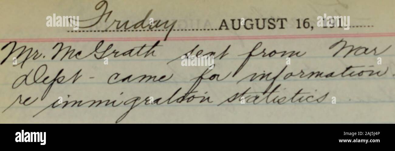 Alice Winifred O'Connor Professional Diaries, 1918 Stock Photo - Alamy