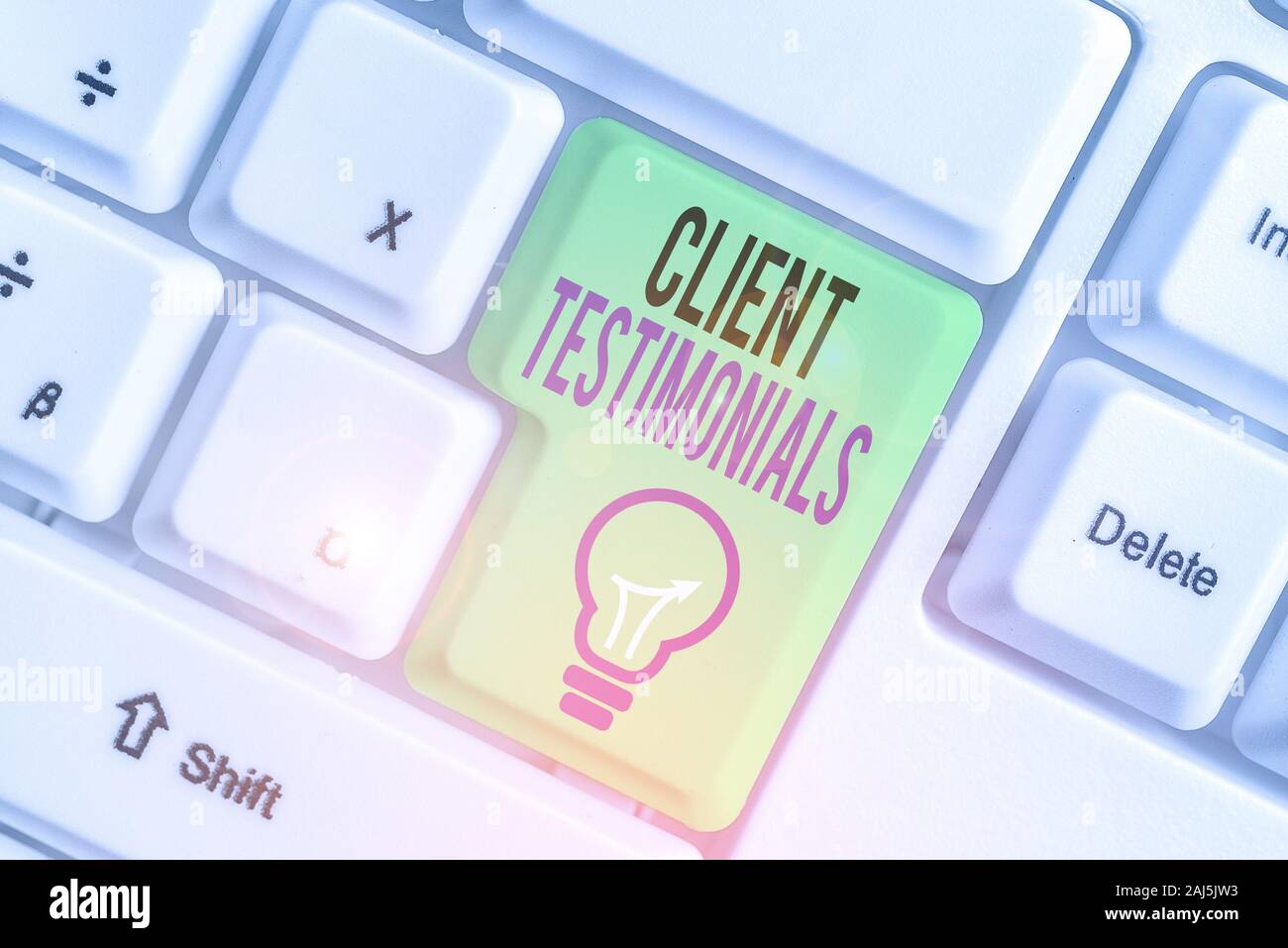 Text sign showing Client Testimonials. Business photo text Written ...