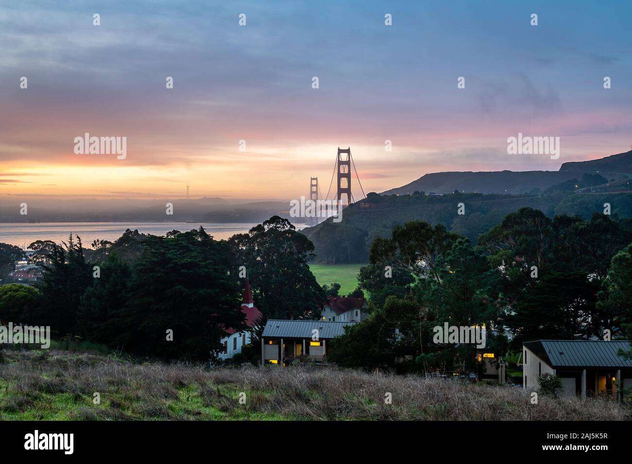 Sunrise from Cavallo Point Stock Photo - Alamy