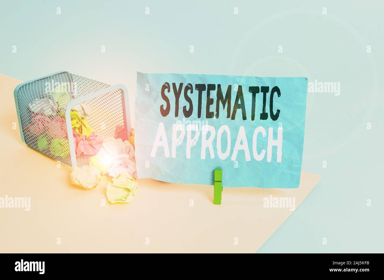 Conceptual hand writing showing Systematic Approach. Concept meaning A ...